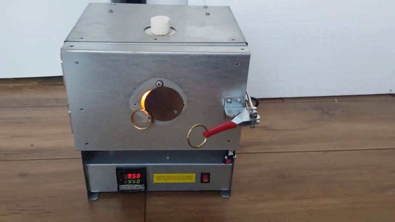 Mini Kiln with Quartz Window at Temp 950 C - YouTube