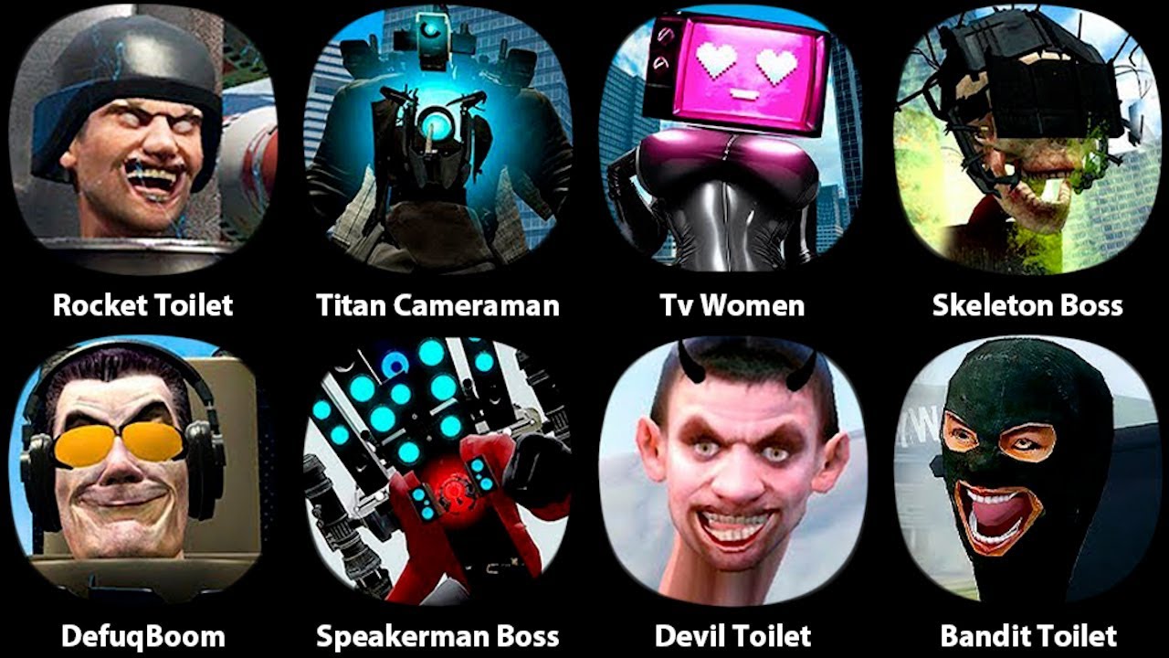 Skibidi Toilet 1-65 All Episodes: Tri Titan, Toilet Family, Skibidi ...