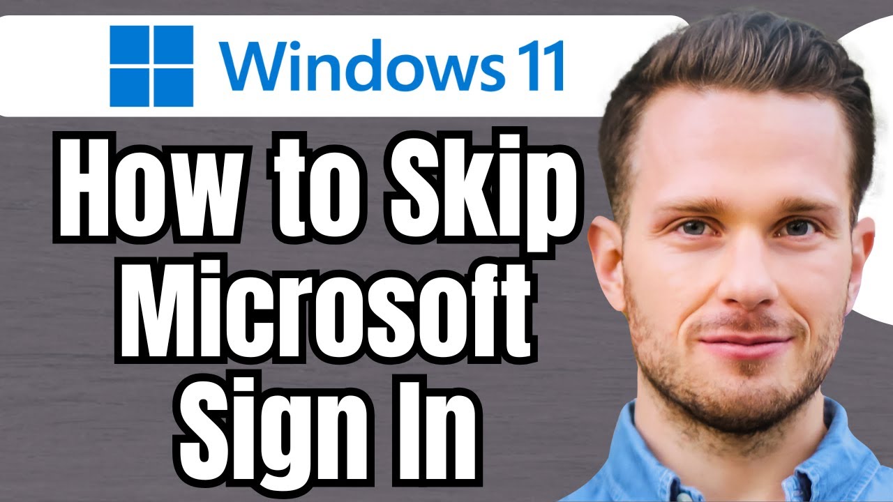 How to Skip Microsoft Sign In Windows 11 Setup - YouTube