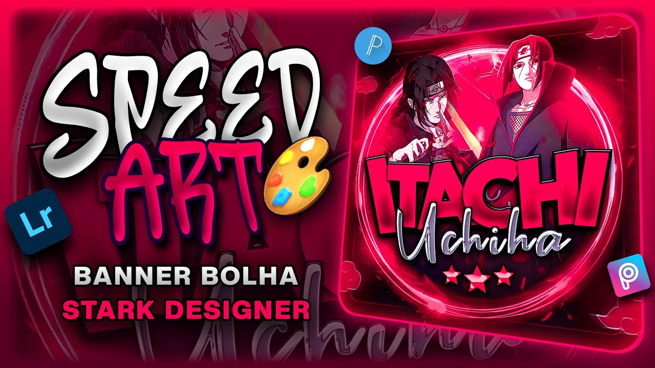 🎨SPEED ART (Itachi Uchiha - Naruto) - BANNER BOLHA | Stark Designer ...