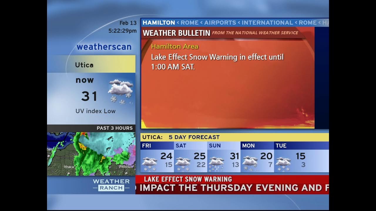Central New York WeatherScan - YouTube