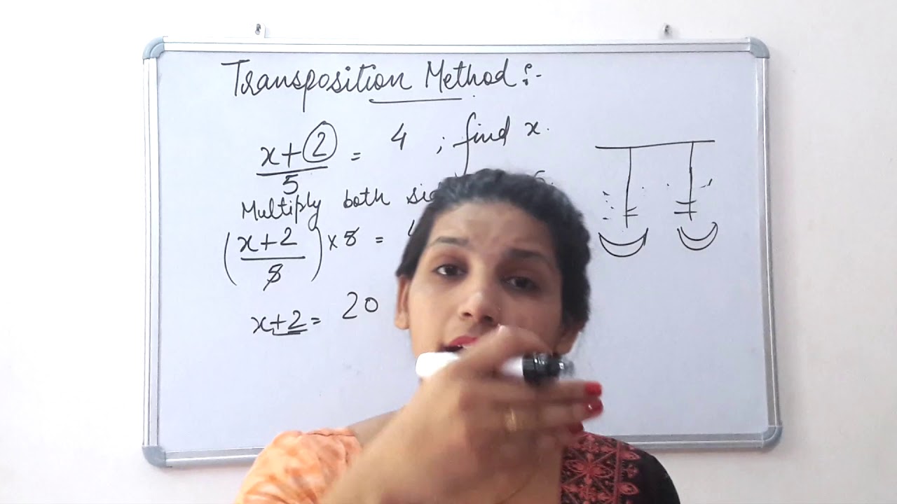 How to Solve Algebra Linear Equations - Transposition method (Lecture 4 ...
