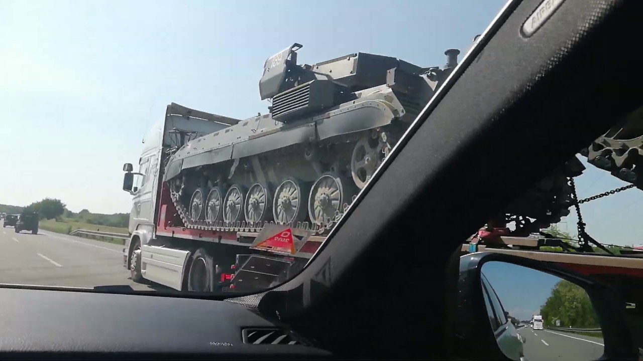 BOV 8x8 Vydra and BPsVI + BVP-M on the highway - YouTube