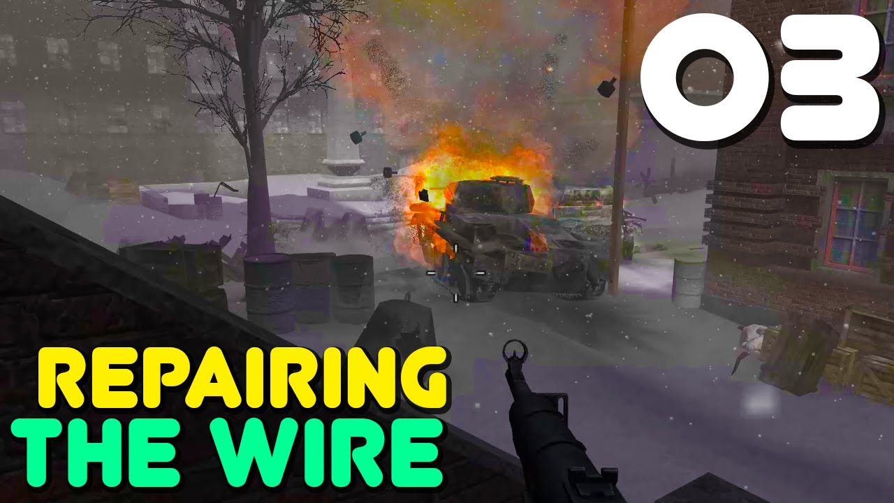Call of Duty 2 Gameplay Walkthrough Episode 3 - Repairing the Wire ...