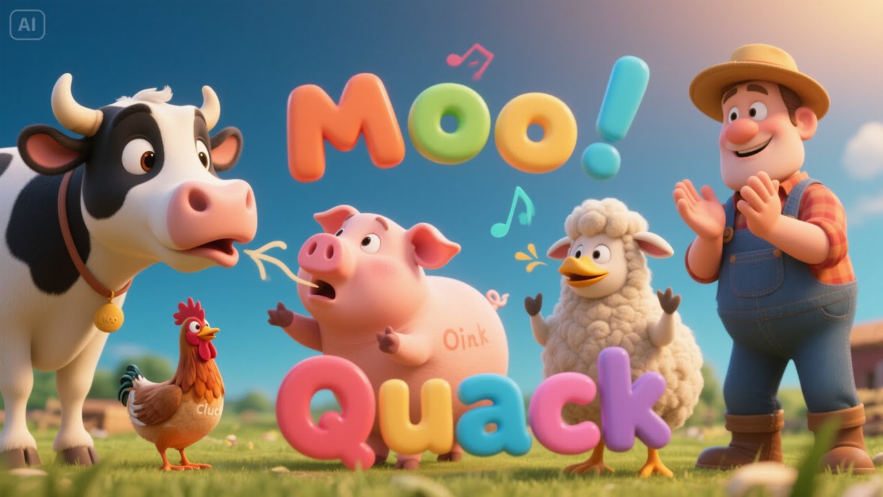 Farmer Mac and His Singing Animals | Fun Farm Song for Kids | Animal ...