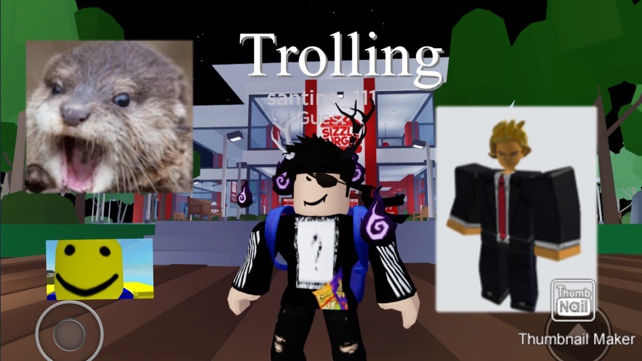 Trolling Sizzle Burger -ROBLOX TROLLING - YouTube