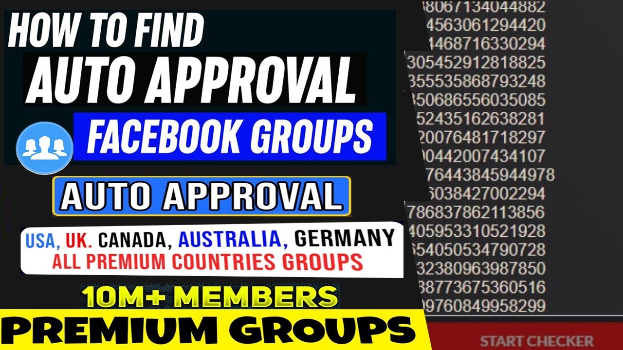 How to Find Facebook Auto Approval Groups in 2025 | Extract facebook group IDs from any post ...