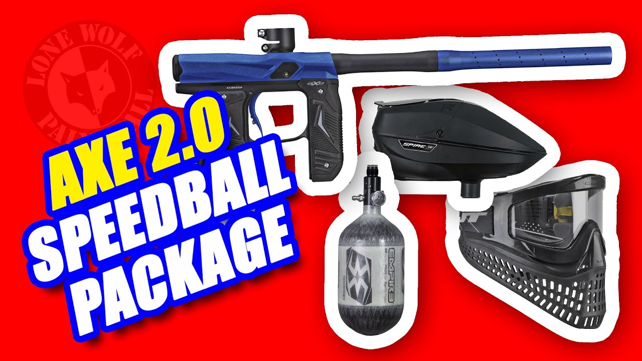 Empire AXE 2.0 Speedball Package | Lone Wolf Paintball Michigan - YouTube