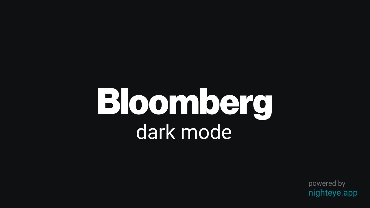 How to enable dark mode on Bloomberg [Guide & Preview] - YouTube