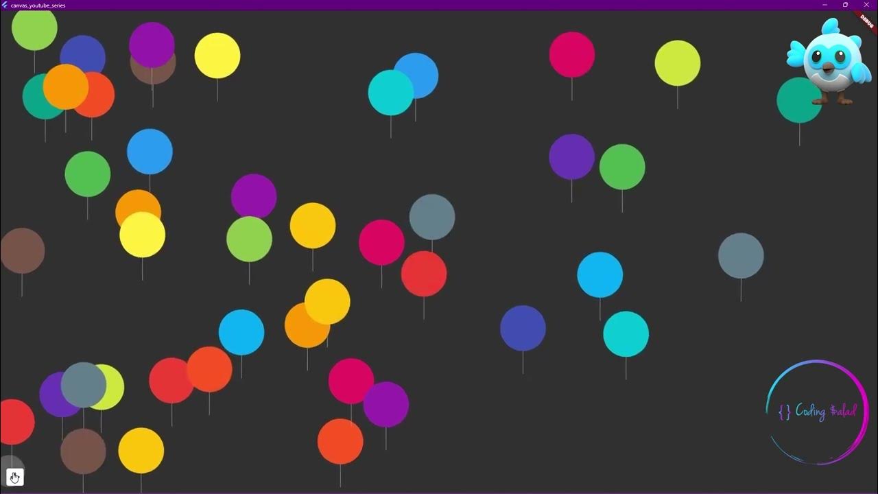 Flutter flying baloon animation using custompaint - Part 1 - YouTube