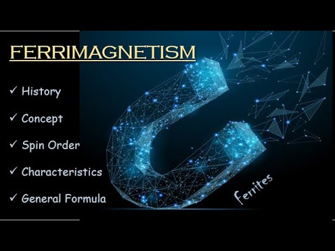 17. Ferrimagnetism👉History⏳ Ferrimagnetic Order🔗 Features🧲 General ...