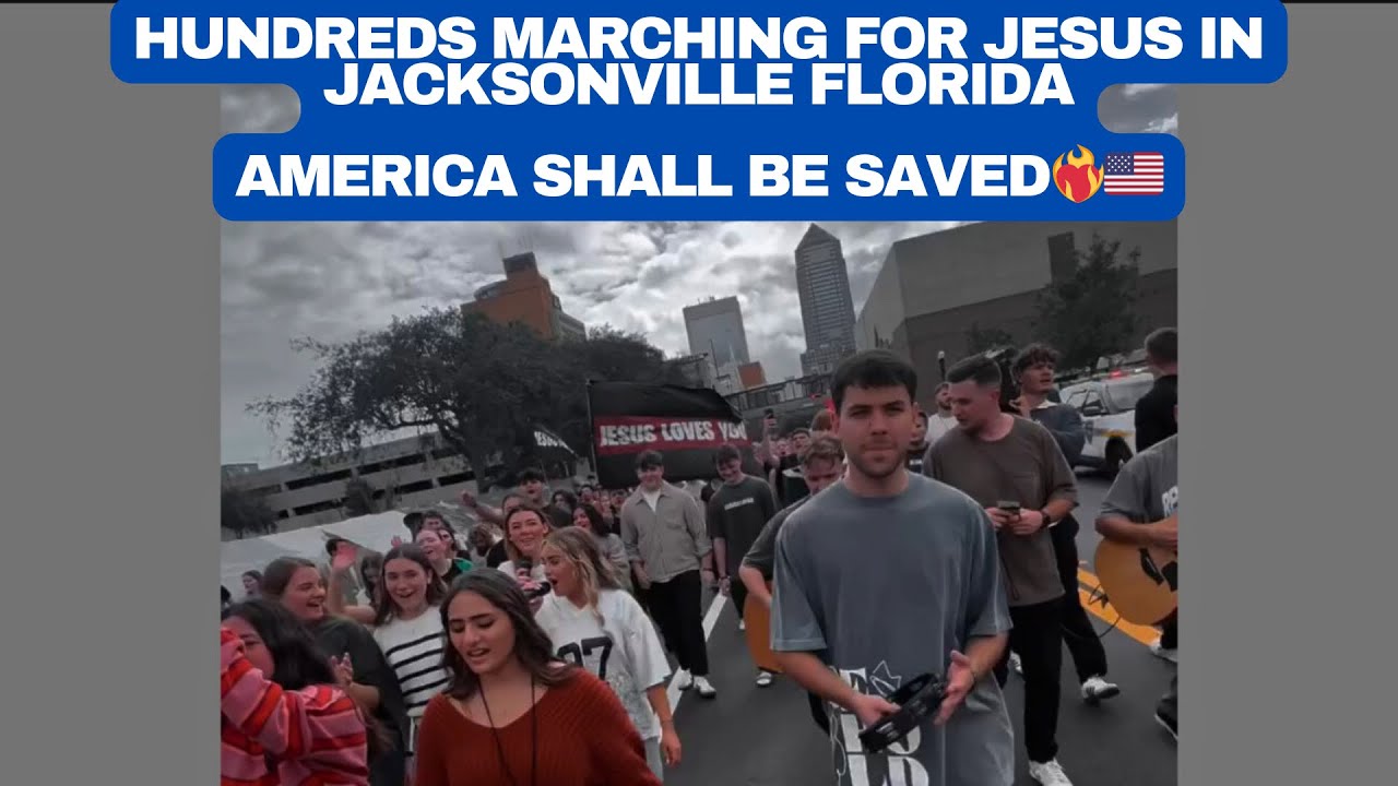 HUNDREDS MARCHING FOR JESUS IN JACKSONVILLE FLORIDA! REVIVAL IN AMERICA ...
