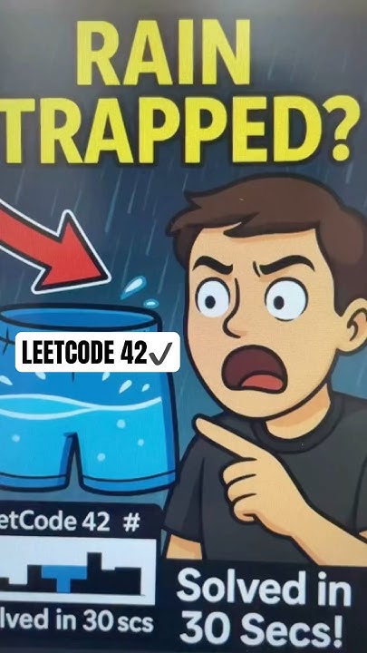 LeetCode 42 SOLVED in 30 Secs! 😱 | Trapping Rain Water Explained💡 # ...