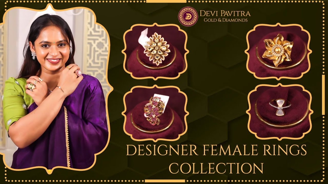 Gold Rings collection II Unique Female Finger Ring Designs || Devi ...