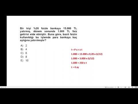 AÖF FİNANS MATEMATİĞİ 2024 YILI ARA SINAV SORULARININ ÇÖZÜMÜ
