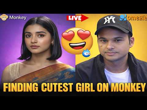 Finding Cute Girl On Omegle Ft. Monkey App 85 | #shortslive #shortsfeed #omegle #monkey #monkeyvideo