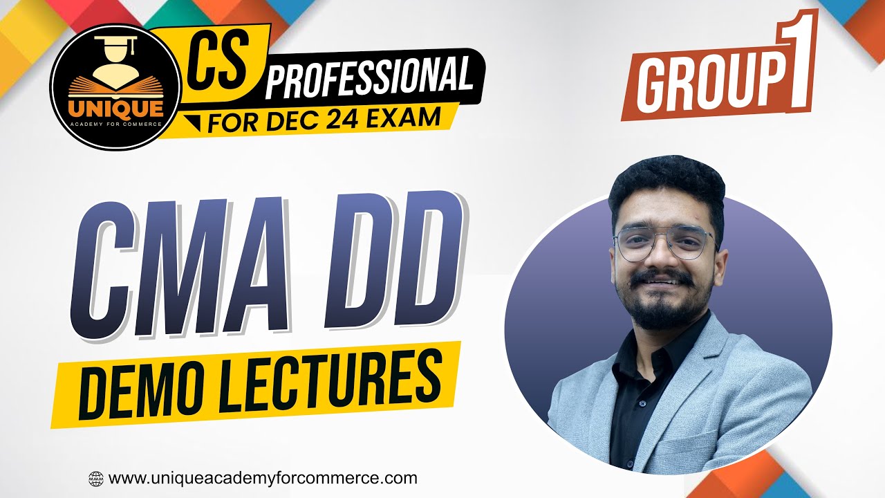 CS Professional CMADD | Subject Introduction | CA CS Pavan Sharma Sir ...