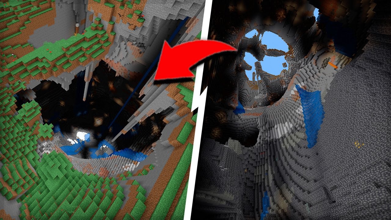 A SEED com a MAIOR CAVERNA DESCOBERTA do MINECRAFT 1.18 - YouTube