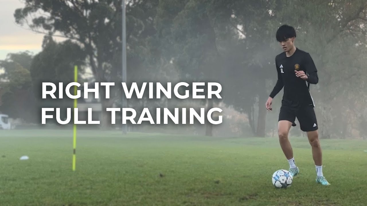 Individual Right Winger Training | Match Specific Drills - YouTube