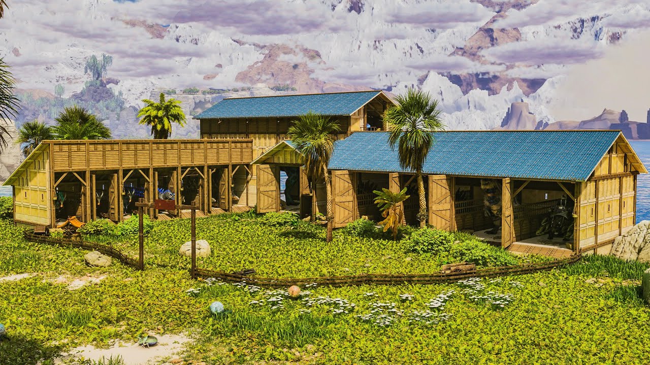 Greek Astraeos Stables | Build Tutorial | ARK: Survival Ascended - YouTube