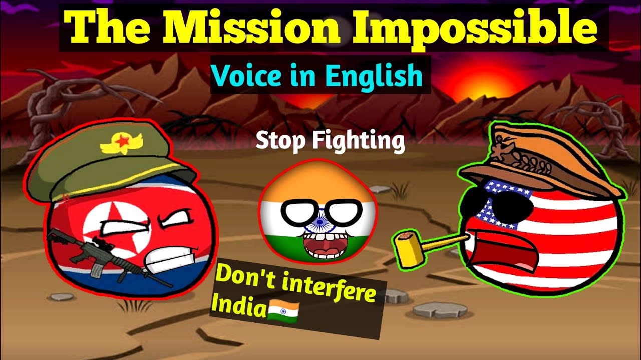 Country Ball War | N.korea vs USA fighting Countryballs #animation# ...