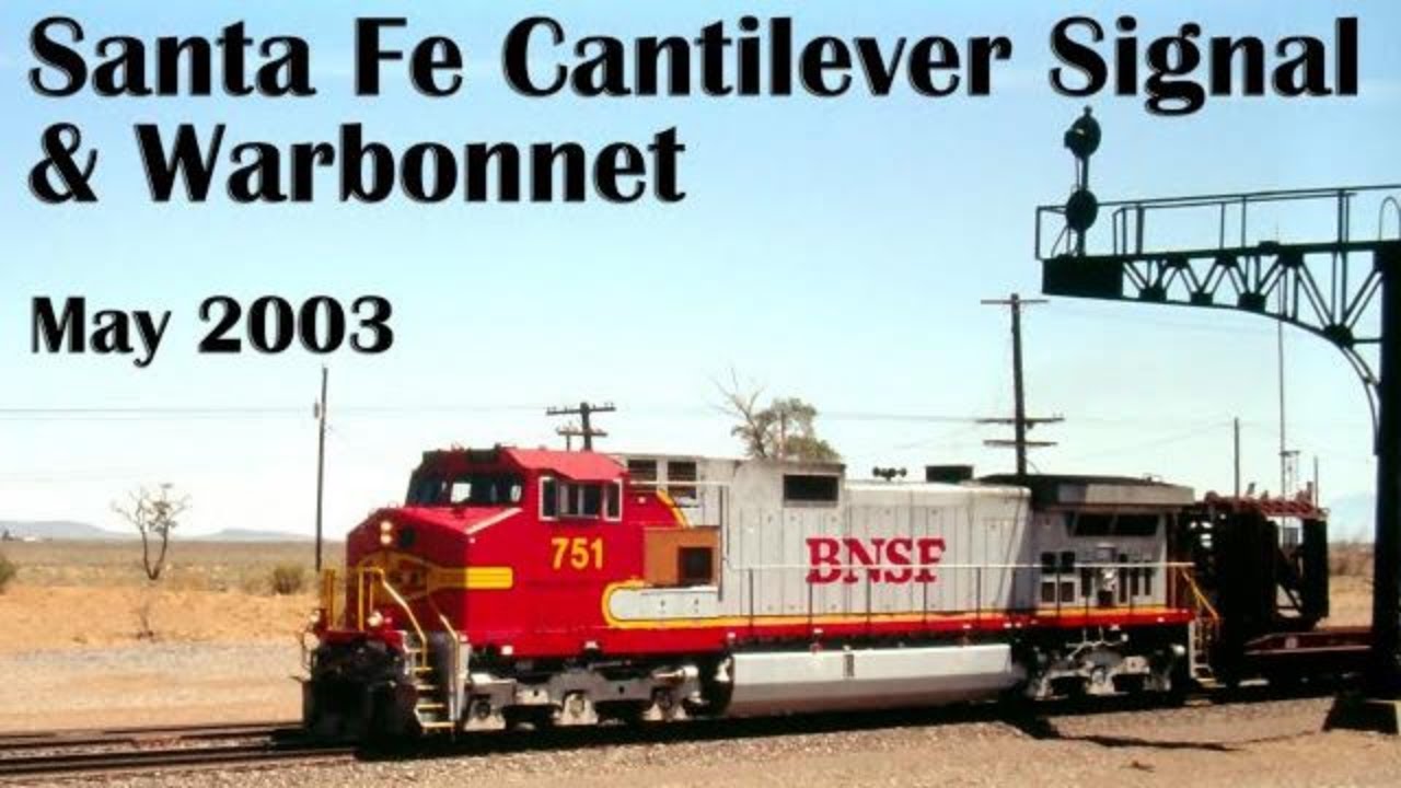 Santa Fe Cantilever Signal & Warbonnet, BNSF Maintenance of Way; Dalies ...