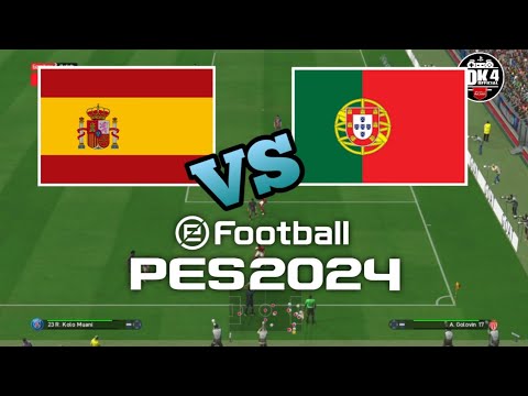 SPAIN VS PORTUGAL // PES 24 PS3 gameplay - YouTube