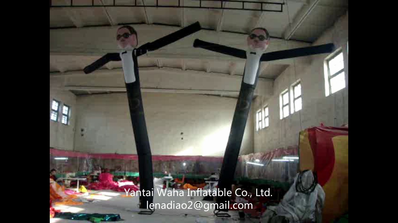 Advertising Inflatable wave man sky Dancer Customized logo - YouTube