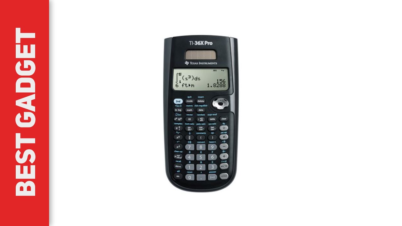 Texas Instruments TI-36X Pro - Best Calculators Review - YouTube