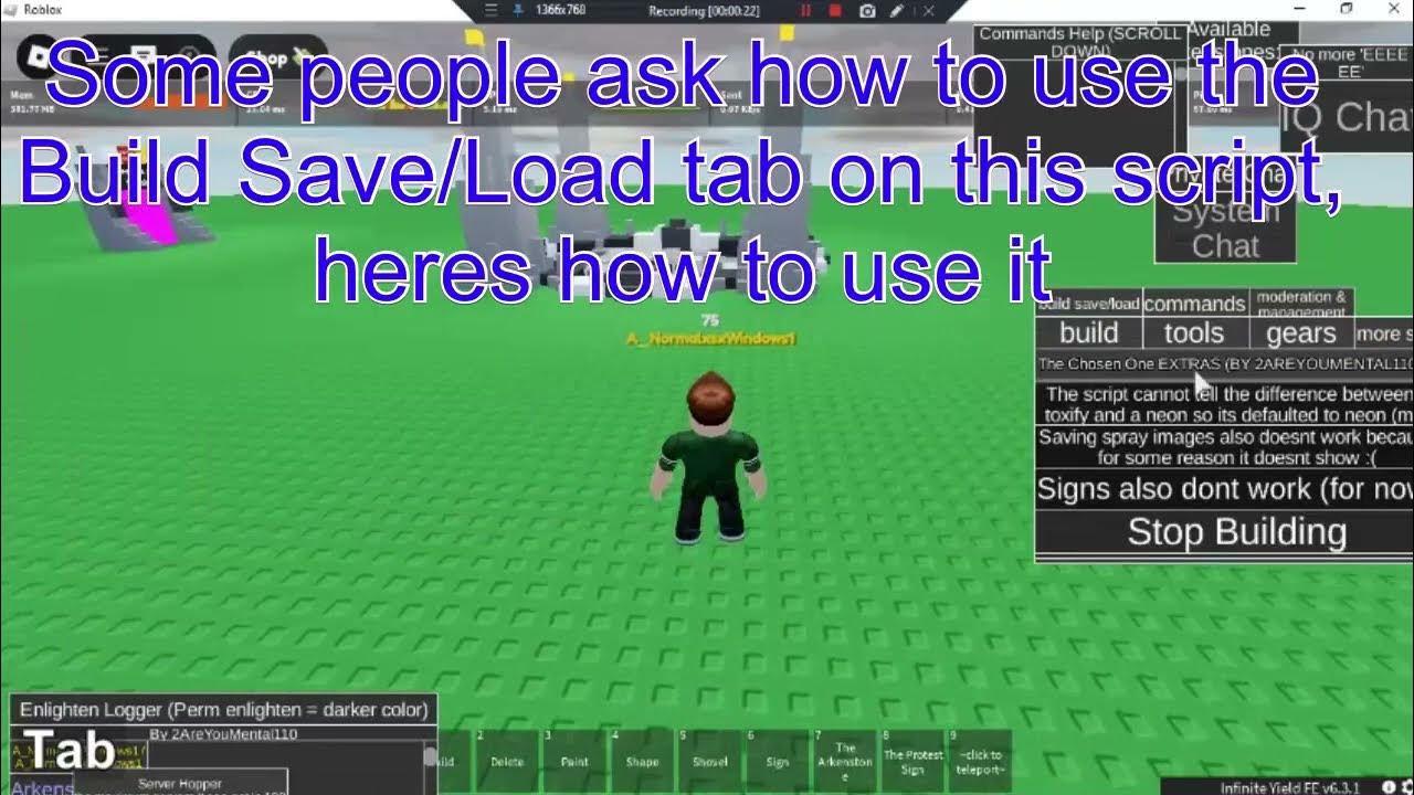 [The Chosen One] How to SAVE BUILDS and LOAD THEM onto other servers (ROBLOX EXPLOITING) - YouTube
