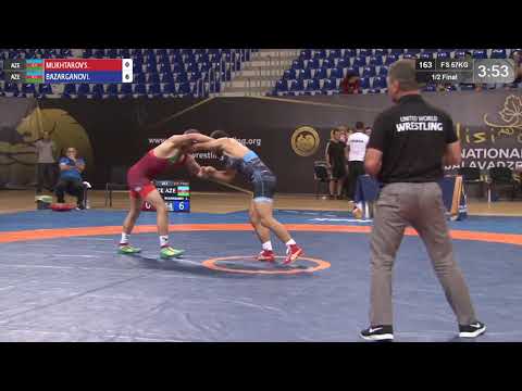 1/2 final FS-57 kg: Ş.Muxtarov (AZE) - İ.Bazarqanov (AZE)
