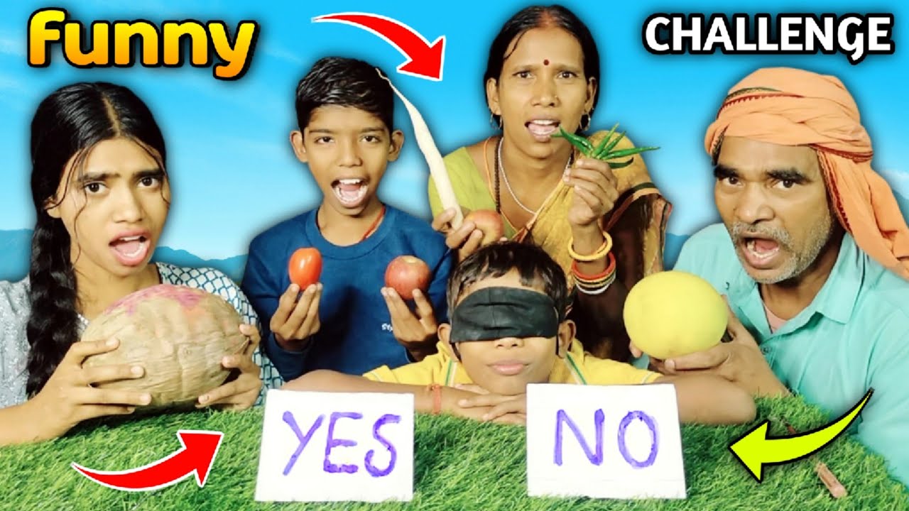 Funny Yes No Challenge With Family - YouTube
