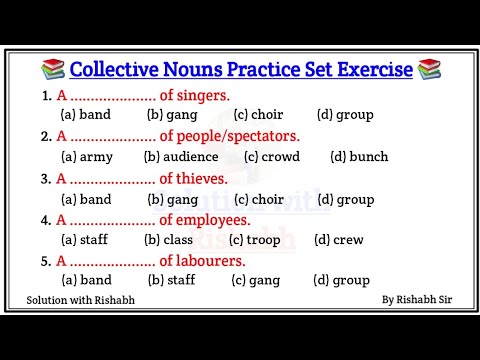Collective Noun Practice Set-4 | Collective Noun exercise | Collective ...