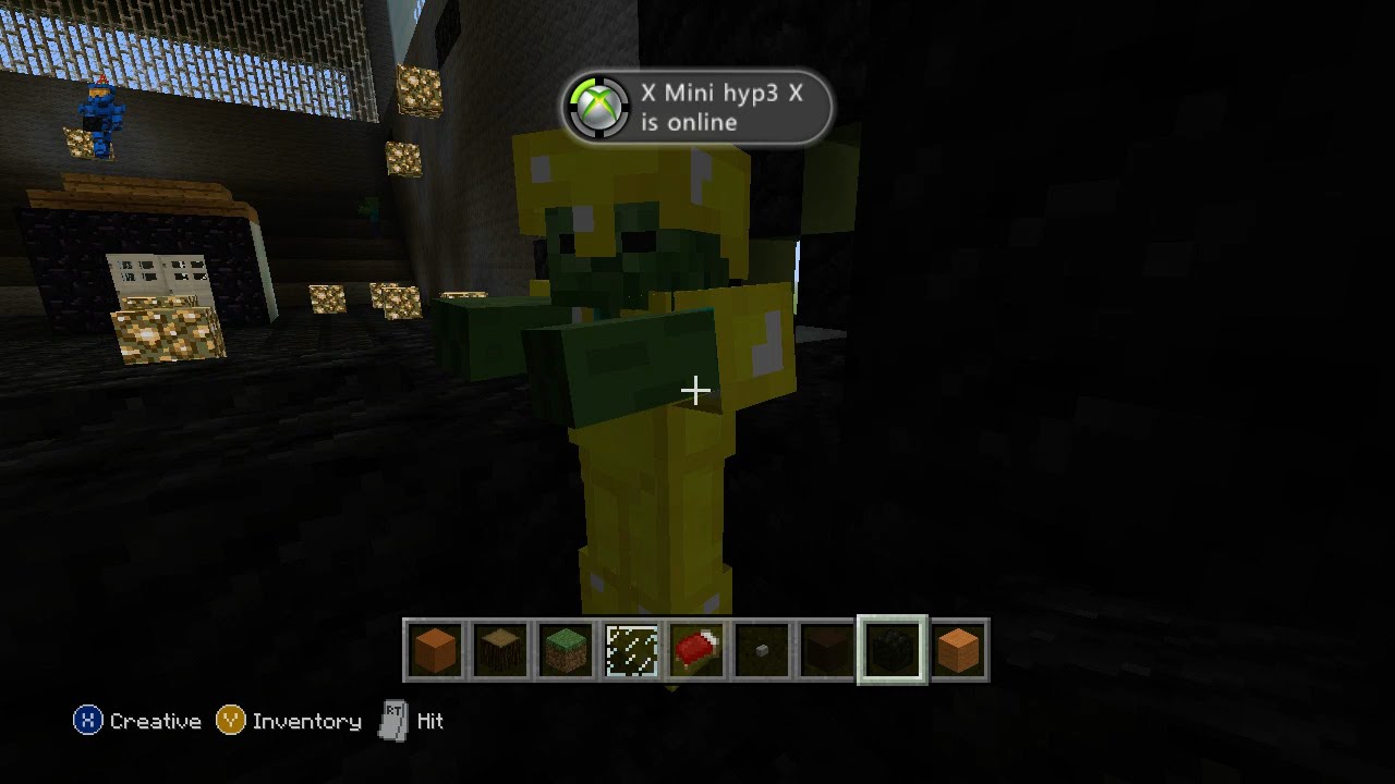 Herobrine spotted on Minecraft: Xbox 360 Edition. - YouTube