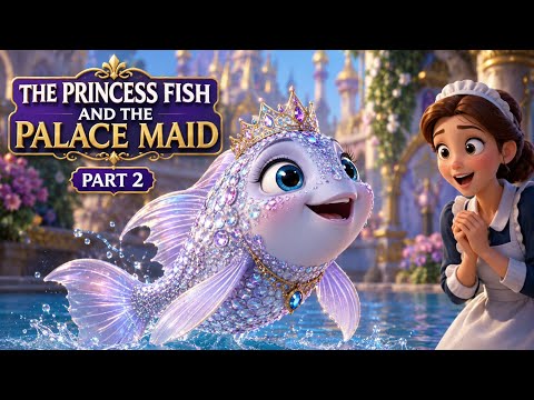 (Part 2) THE PRINCESS FISH AND THE PALACE MAID  #fairytales #animatedstories #story