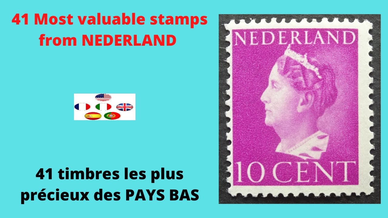 41 Most valuable stamps from NEDERLAND | Les 41 timbres les plus ...