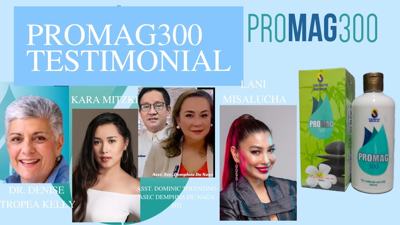 PROMAG300 Testimonial - Lani Misalucha, Kara Mitzki etc. - YouTube