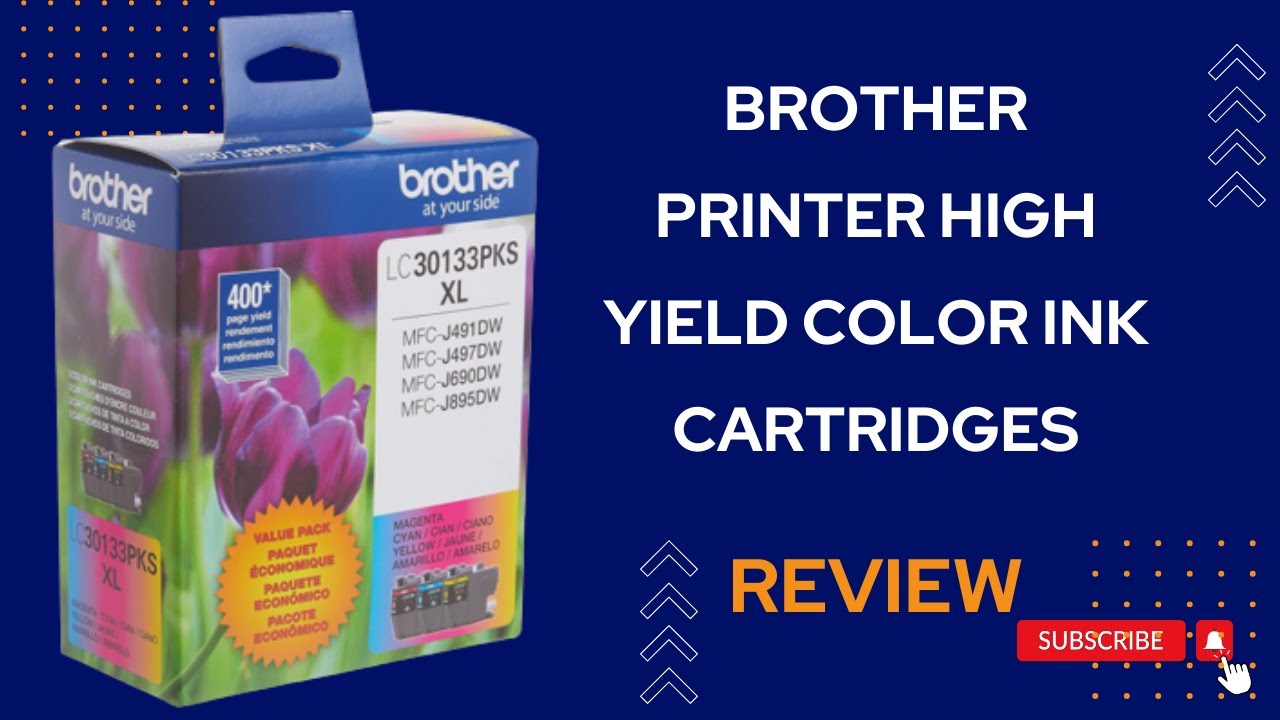 Brother Printer Genuine LC30133PKS 3-Pack High Yield Color Ink ...