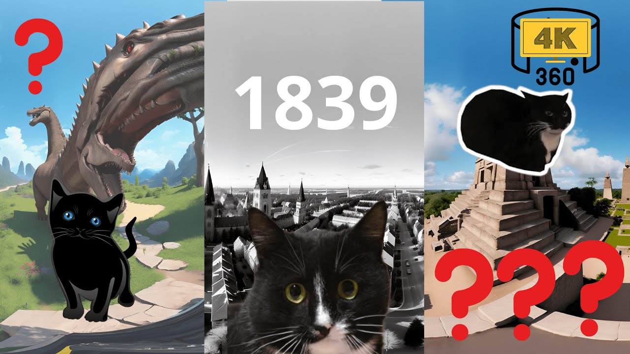 Maxwell the Cat Dance in Different years All Version 360 , VR, 4K VIDEO ...