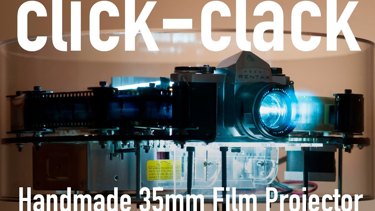 click clack Handmade 35mm Film Projector - YouTube