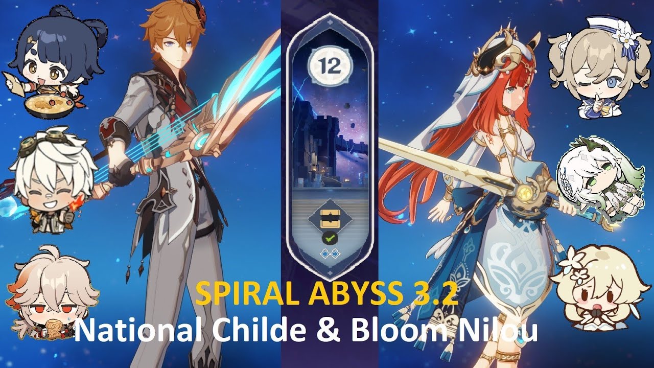 Childe National Team and F2P Nilou Bloom Team - Genshin Impact Abyss 3. ...
