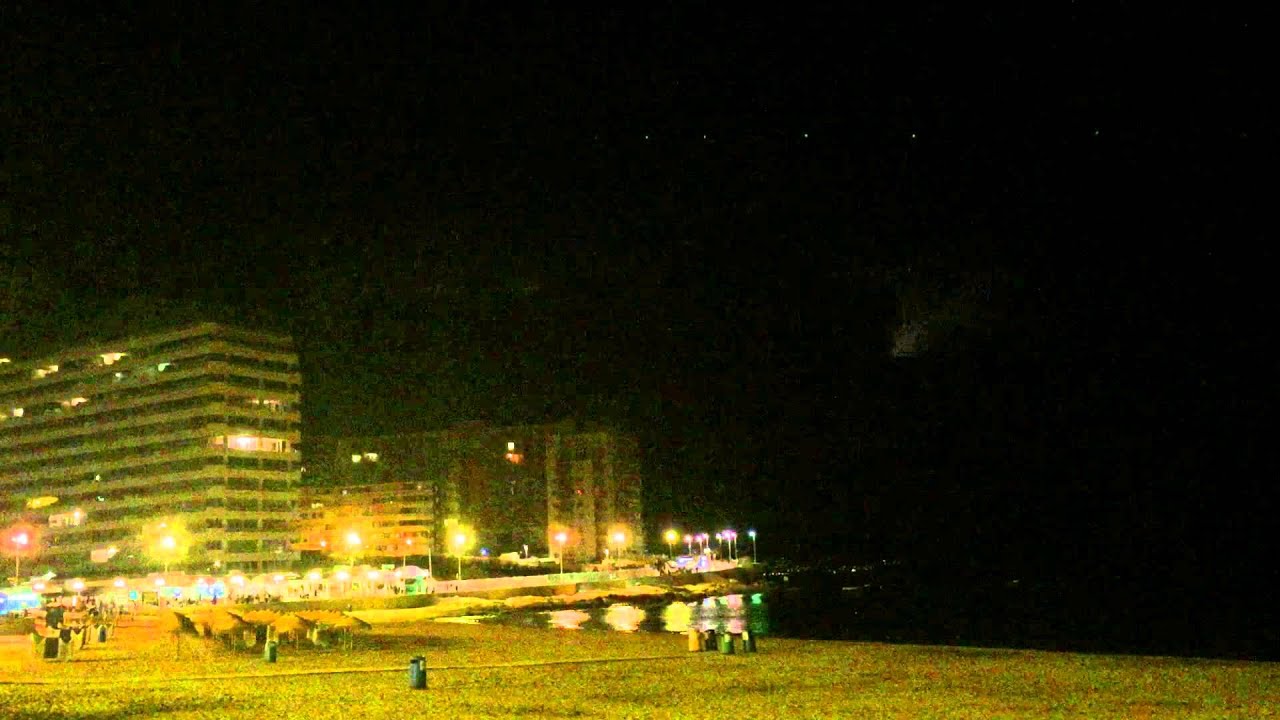 Tormenta en Ibiza vista desde Calpe - YouTube