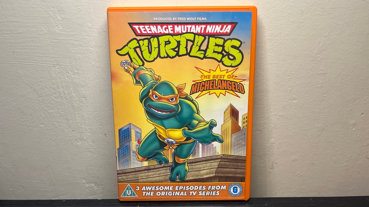 Teenage Mutant Ninja Turtles The Best of Michelangelo (UK) DVD Unboxing ...