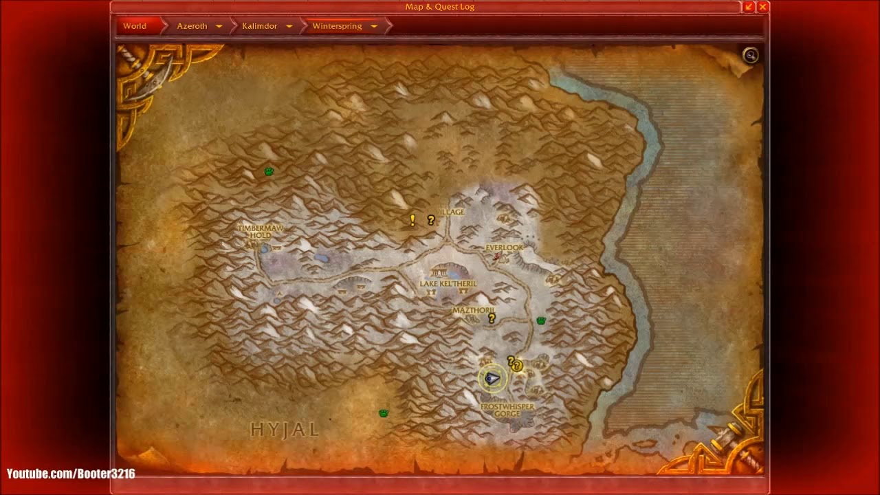 Nightborne hunter leveling 44-46. finishing winterspring quests World ...