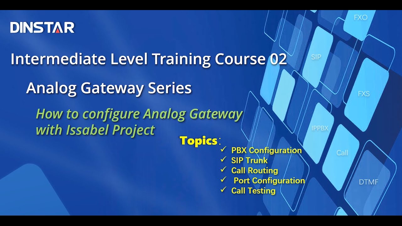 Part 2 How to configure Analog Gateway with Issabel Project - YouTube