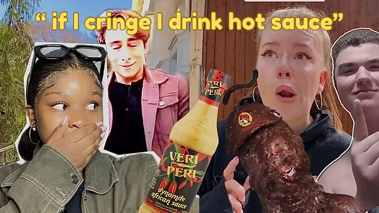 You cringe you lose (I will drink hot sauce) - YouTube