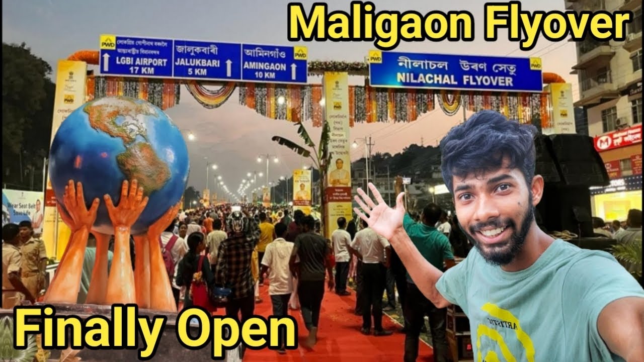 Finally Maligaon Flyover Opening,💐💐 - YouTube