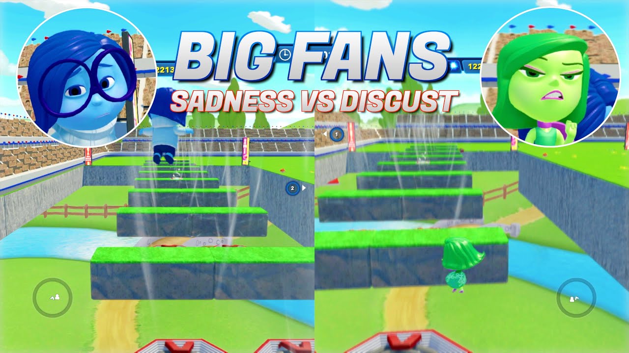 Giant Fan | Disgust vs Sadness - Wind - Emotions | Superheroes | Disney Infinity Gameplay - YouTube