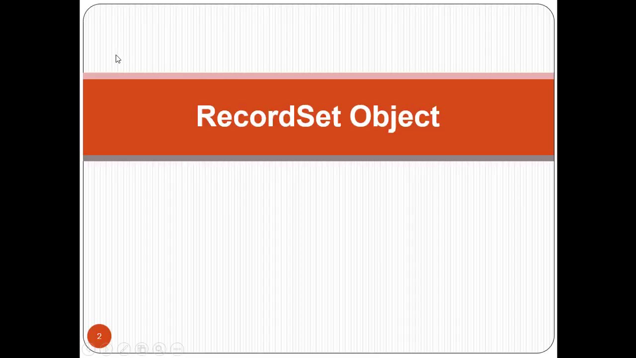 Unit 7: RecordSet Object - YouTube