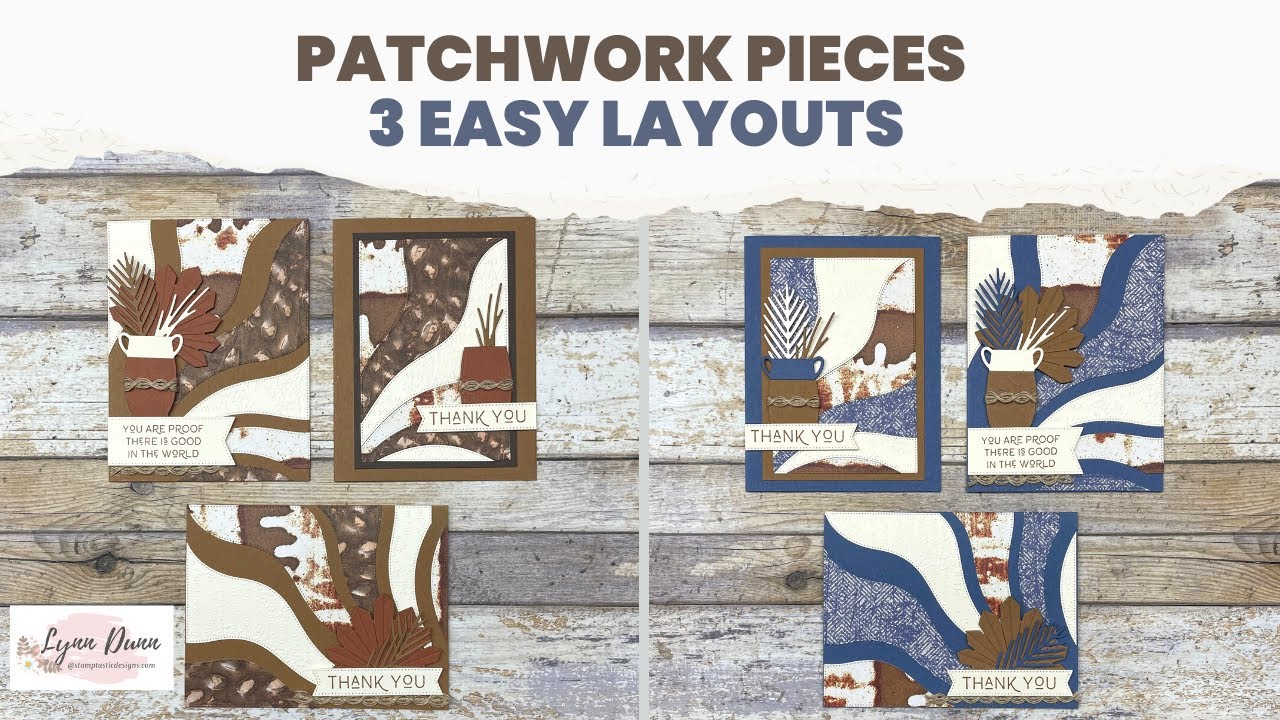 Patchwork Pieces Dies - 3 Card Layouts - YouTube